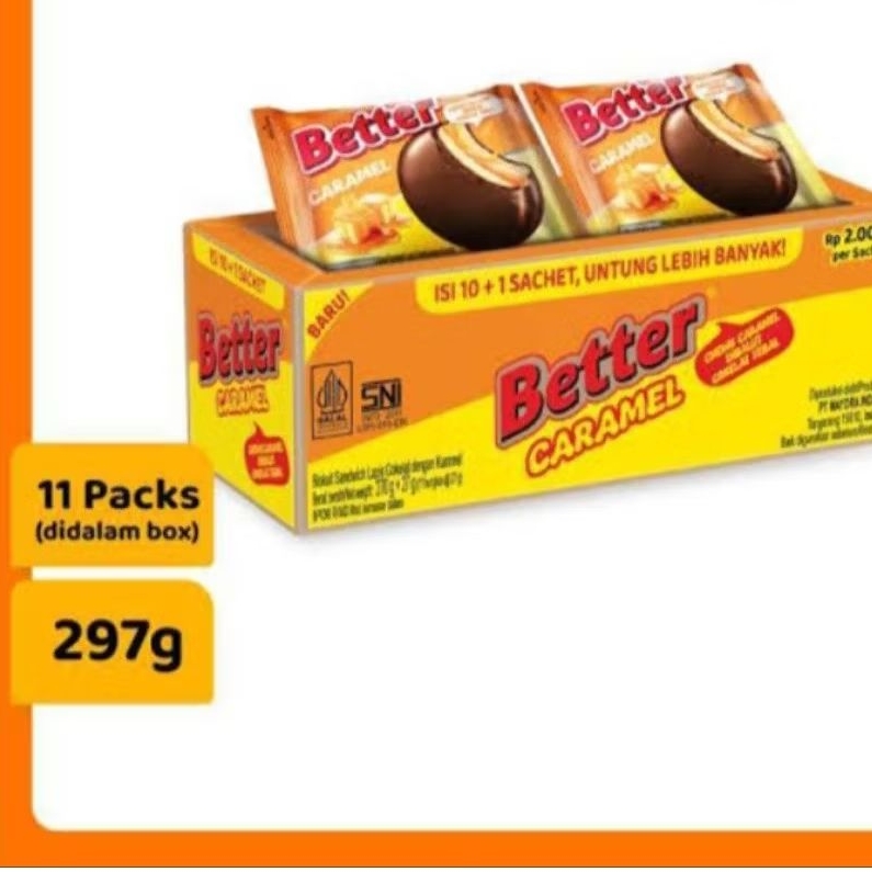 Jual Better Caramel isi (10+1) 27g terbaru dari MAYORA | Shopee Indonesia