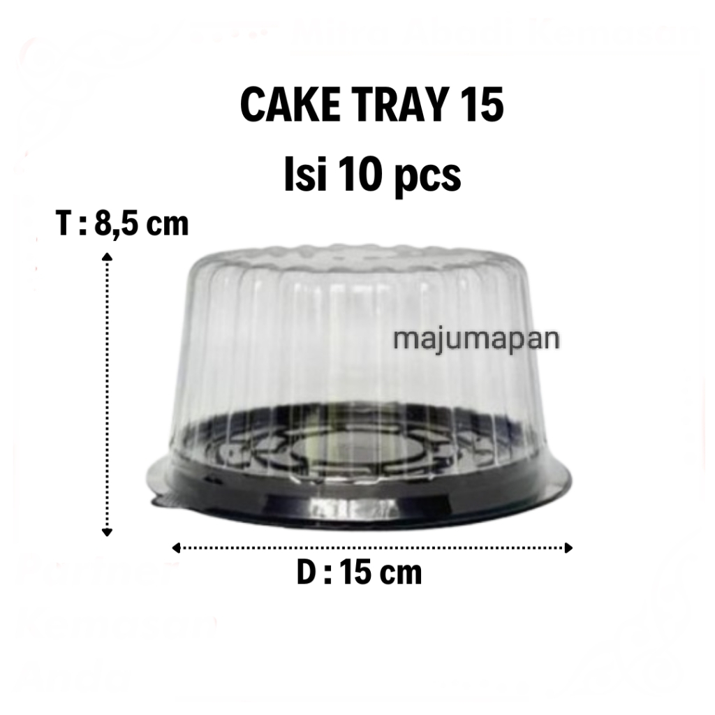 Jual (1DOS 150pcs) CAKE TRAY 15 / MIKA CT 15 / MIKA TUMPENG MINI 15cm ...