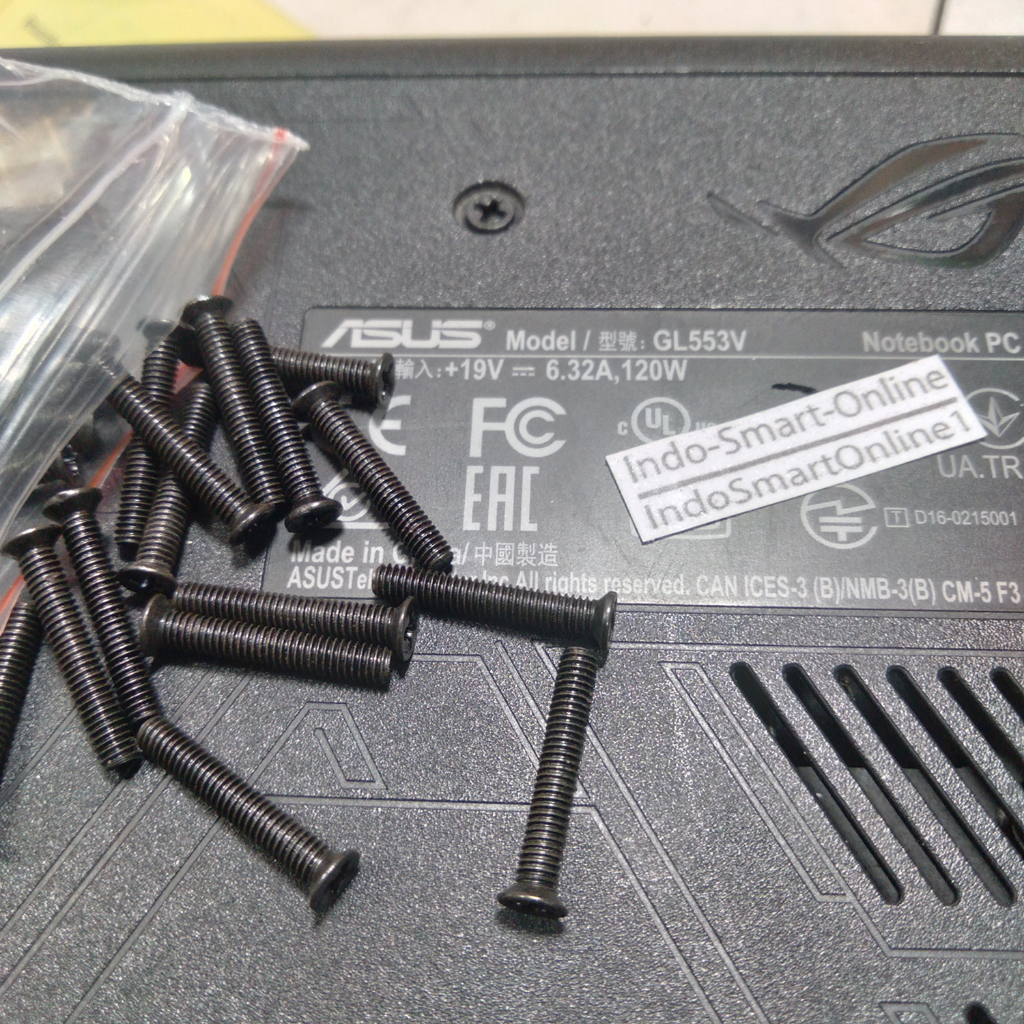 Jual [Baru] Baut panjang Asus ROG GL553 GL553V GL553VD Sekrup casing ...