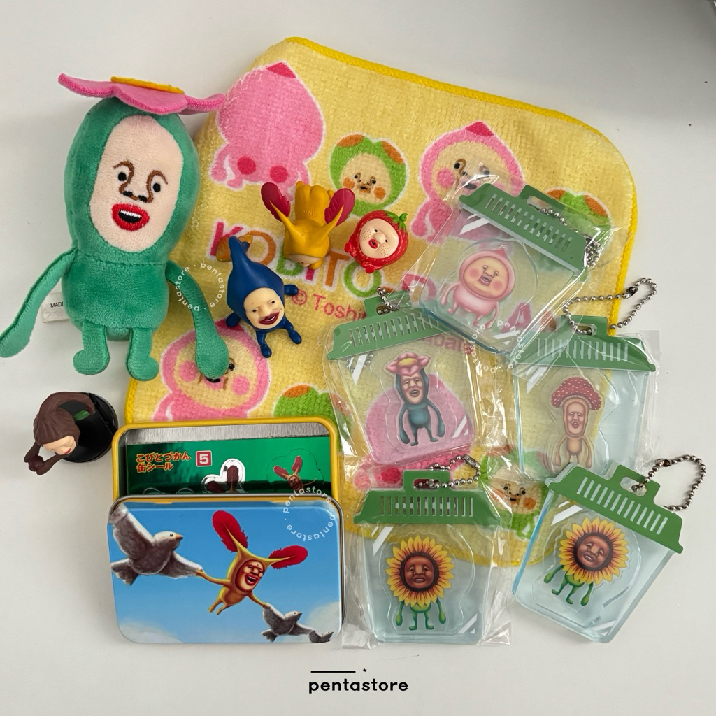 Jual [Ready] kobito dukan keychain shaker strap tincase plush trinkets ...