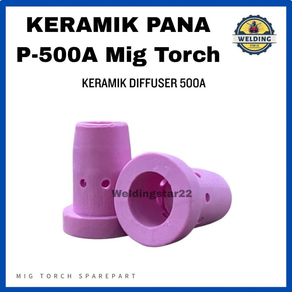 Jual Ceramic Keramik P500 Gas Diffuser MIG Co Co2Type Panasonic ...