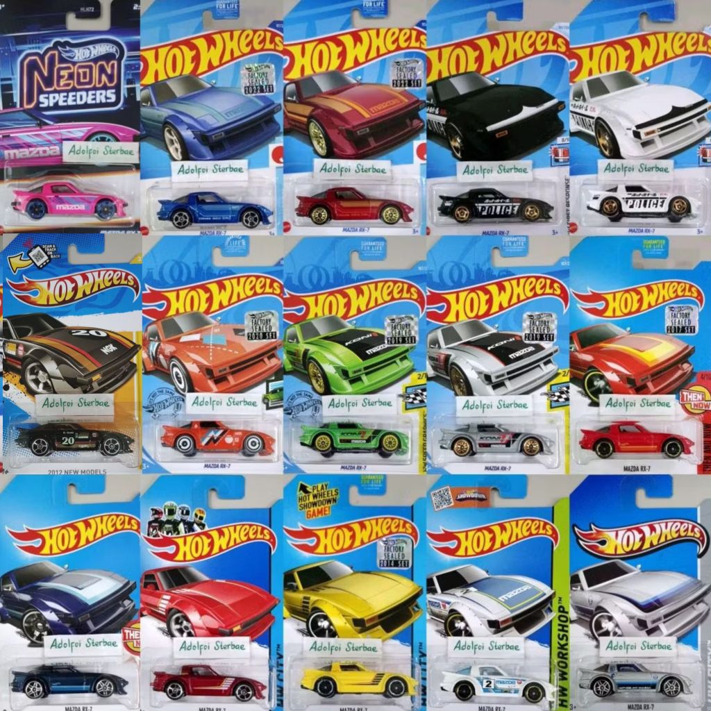 Jual hotwheels hot wheels mazda RX-7 RX7 factory sealed hw workshop ...