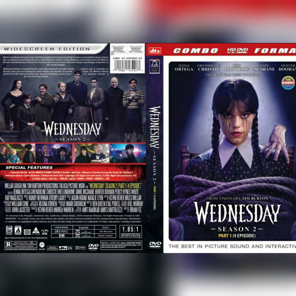Jual DVD WEDNESDAY S2 2025 (Jenna Ortega) | Shopee Indonesia