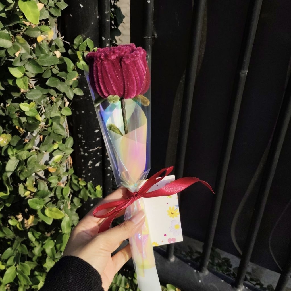 Jual Buket Bunga Single Hologram Rosie | Shopee Indonesia