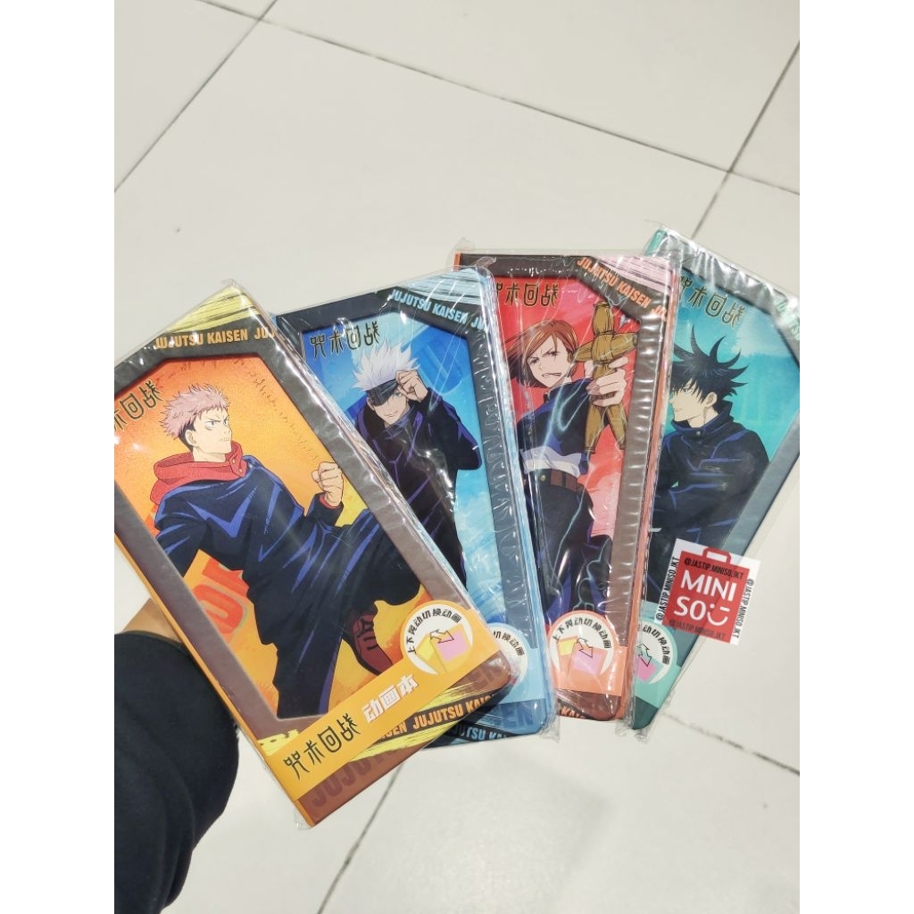 Jual MINISO 🆕 Hologram Cartoon Book / Memo Buku JUJUTSU KAISEN Collection (YUJI / GOJO / NOBARA ...