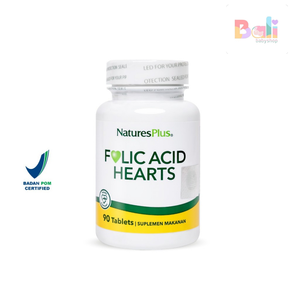 Jual Natures Plus Folic Acid Hearts - 90 Tablets | Shopee Indonesia