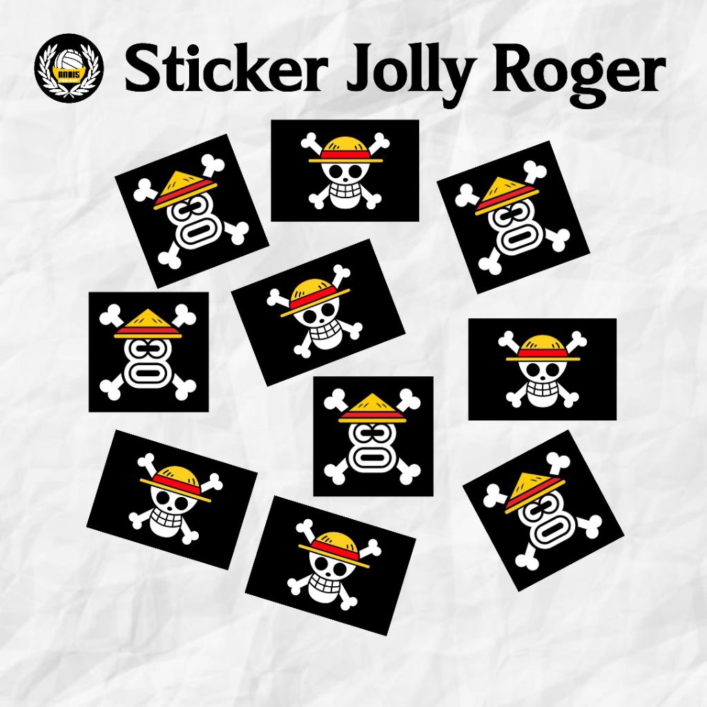 Jual Sticker Jolly Roger | One Piece Anime | Shopee Indonesia