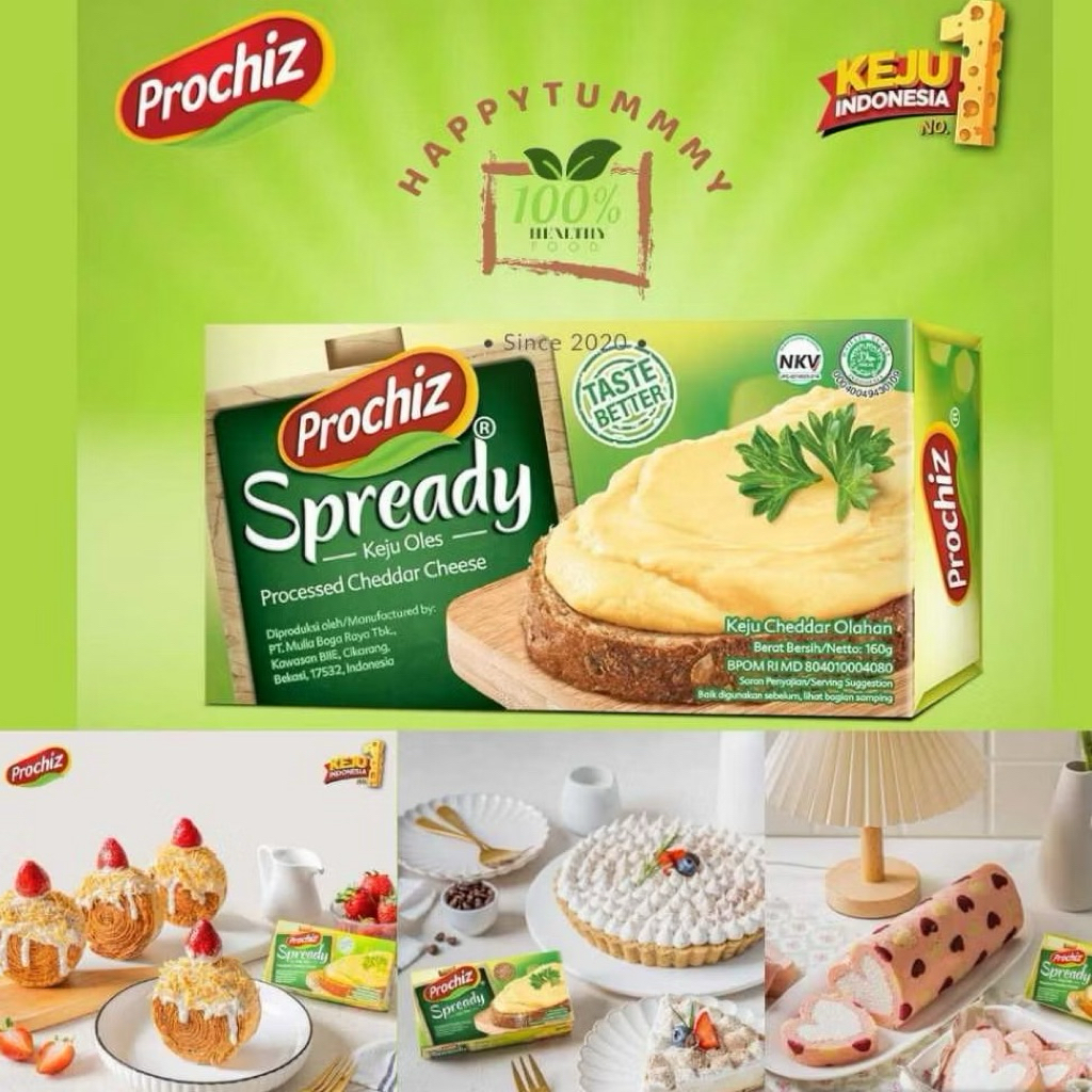 Jual Keju Prochiz Spready (Keju Oles) 160g | Shopee Indonesia