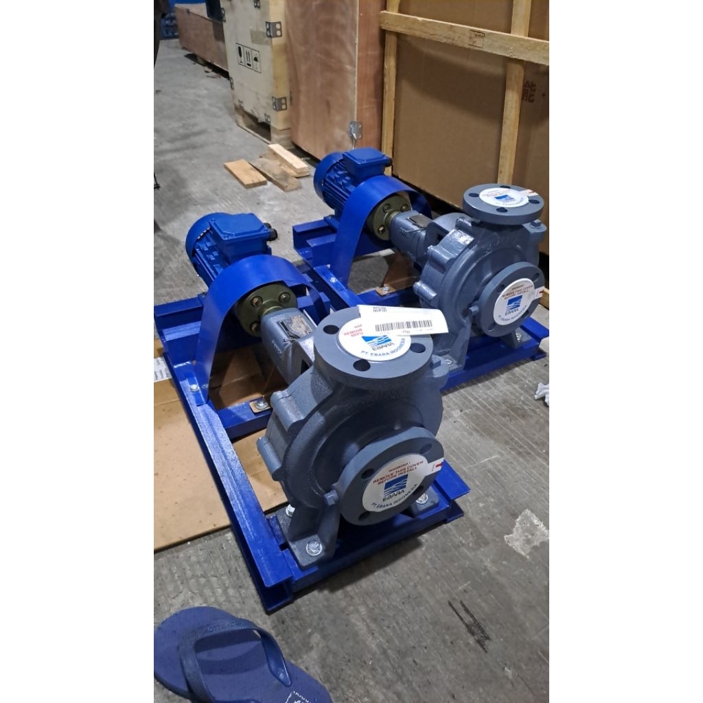 Jual Pompa Centrifugal EBARA 50x40 FSHA + Motor Dinamo 1,5kw 2hp 3phase | Shopee Indonesia
