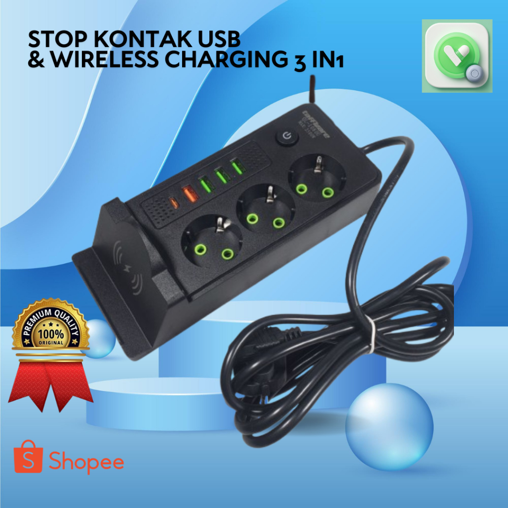 Jual FullSet Colokan Terminal Soket Lengkap Stop Kontak USB Type C EU ...