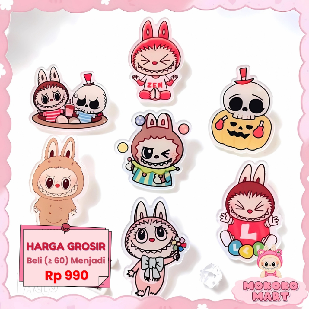 Jual MM Bros PIN LABUBU Viral Lucu Imut Untuk Pasang Di Baju DIY Tas ...