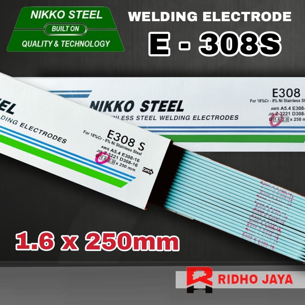 Jual Kawat Las Stainless Nikko Steel 1.6mm 1,6mm E-308 S Stainless Welding electrode | Shopee ...