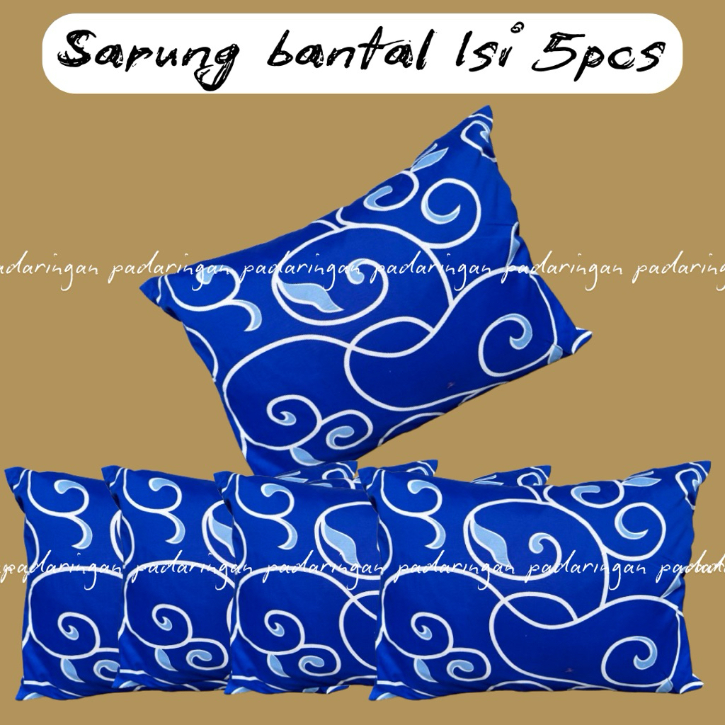 Jual paket 5pcs sarung bantal dan guling karakter / sarung bantal tidur ...