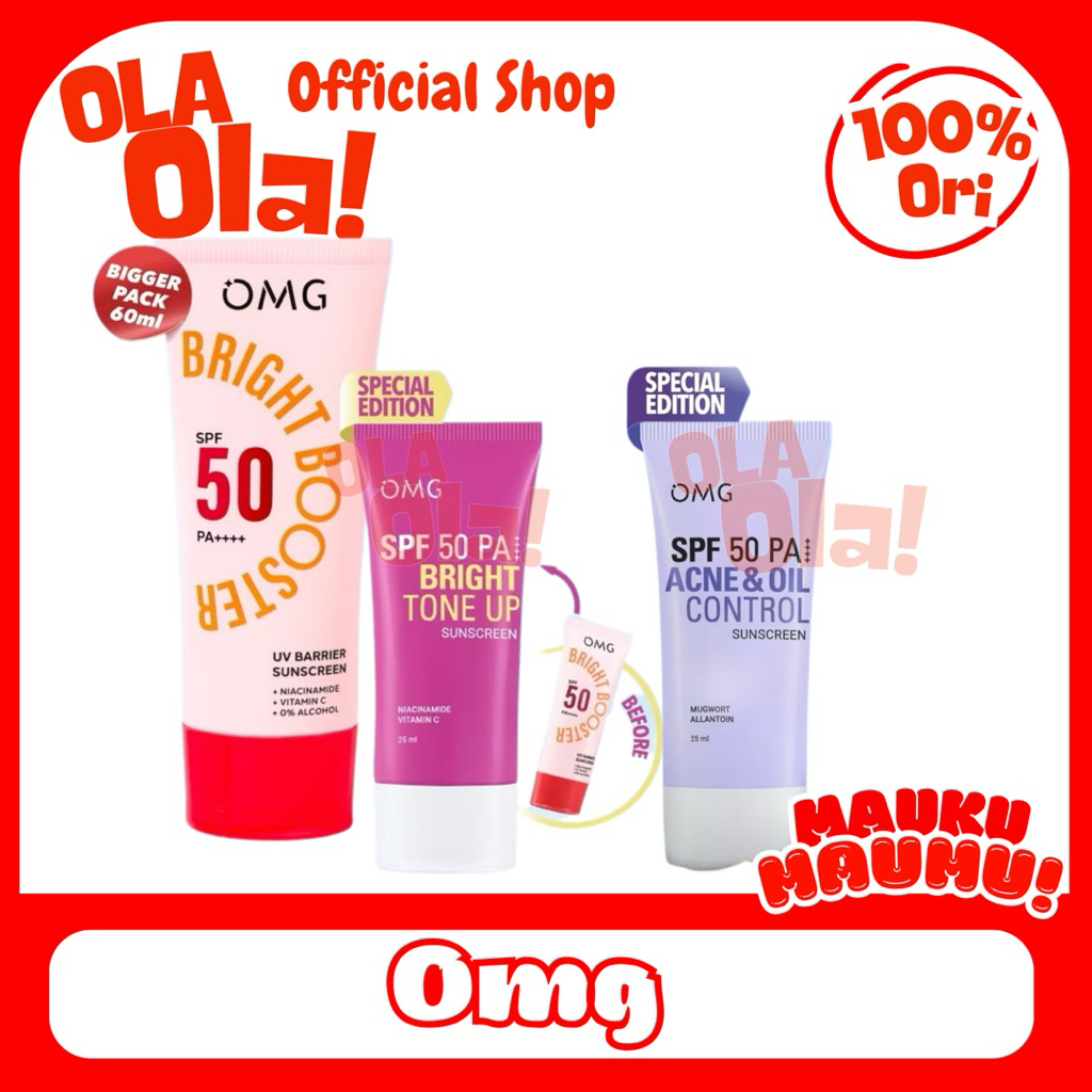 Jual OMG Bright Booster SPF50 PA++++ | Shopee Indonesia
