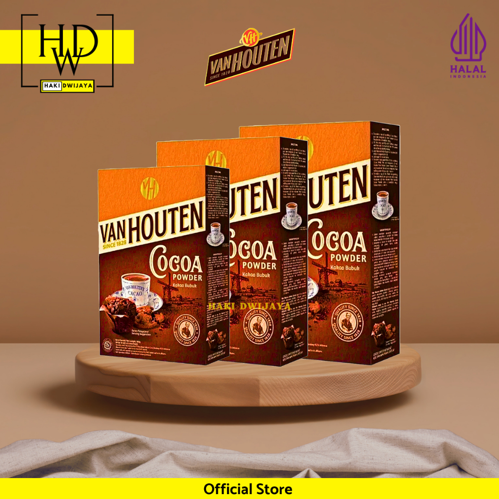 Jual Van Houten Cocoa Powder Bubuk Cokelat Premium, Aroma & Rasa Kaya, Cocok untuk Baking ...