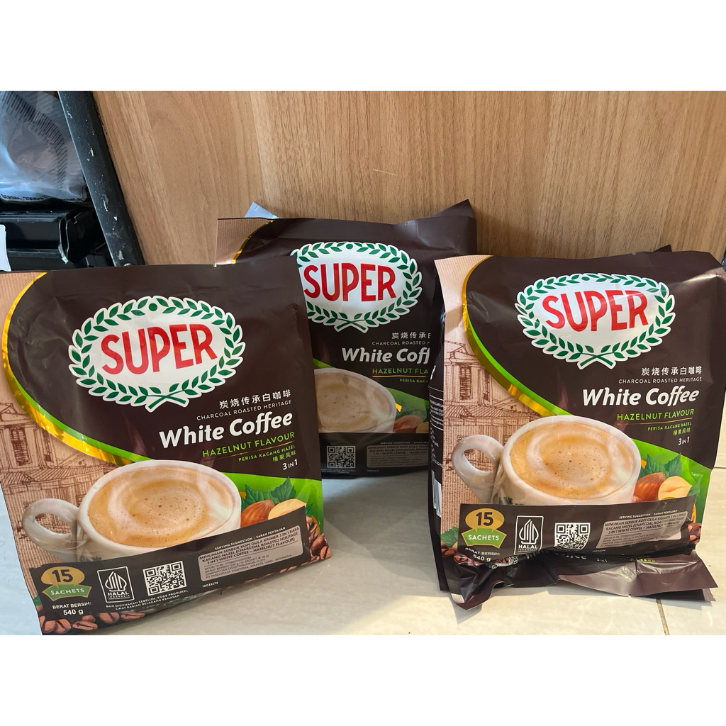 Jual Super white coffee hazelnut 540g | Shopee Indonesia