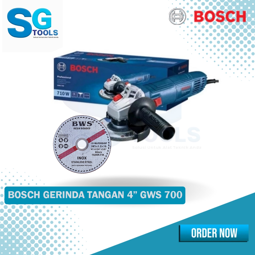 Jual BIG PROMO Bosch Mesin Gerinda 4" GWS 700 - Gerinda Tangan 4 Inch ...