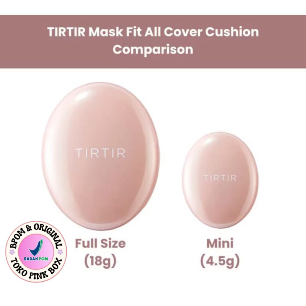 Jual [NEW] TIRTIR MASK FIT ALL COVER CUSHION MATTE 4,5g & 18g | Shopee ...