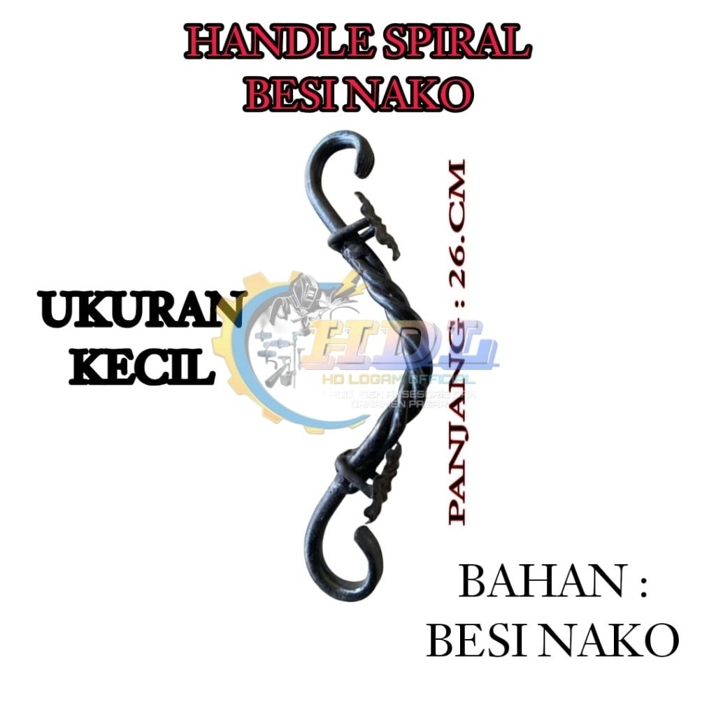 Jual HANDLE SPIRALL || handle pintu besi nako ukuran kecil sedang besar ...