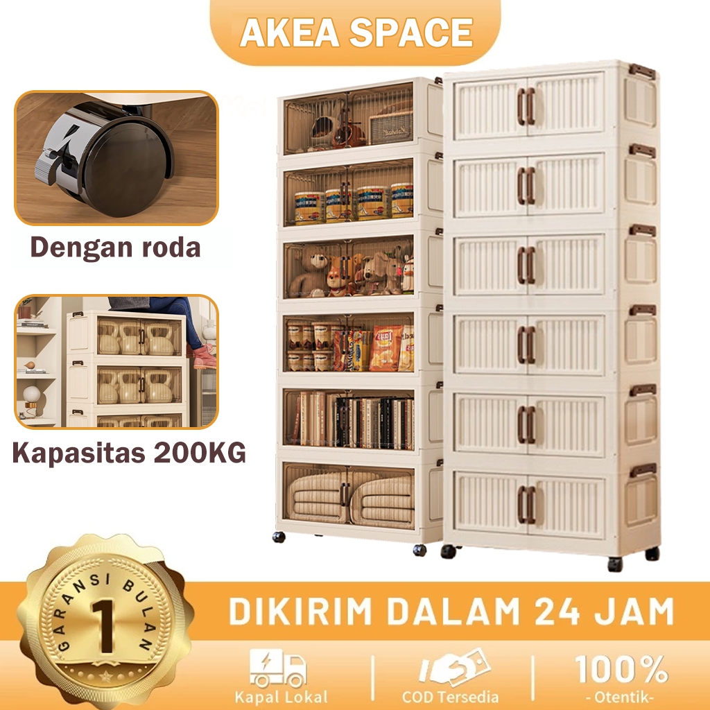 Jual Storage Box Susun 6 Tingkat Tempat Penyimpanan Barang Kecil Lemari ...