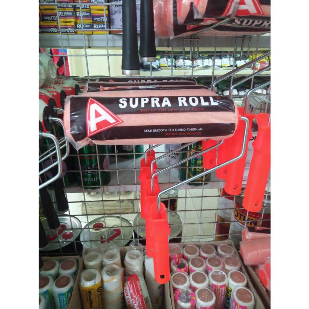 Jual Roller Cat Supra Roll Cat Halus untuk Tembok & Plafon + Gagang ...