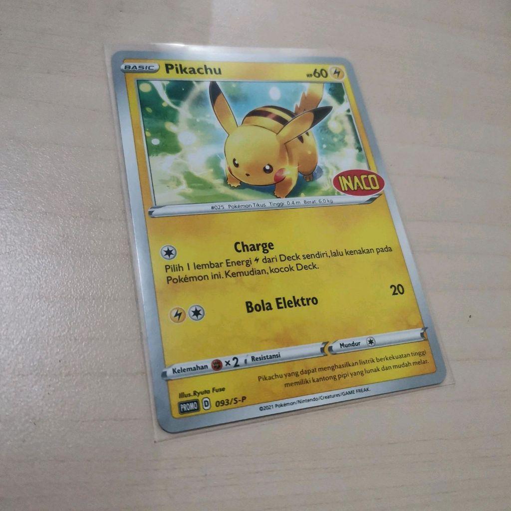 Jual Kartu Pokemon Inaco Tcg - Pikachu | Shopee Indonesia