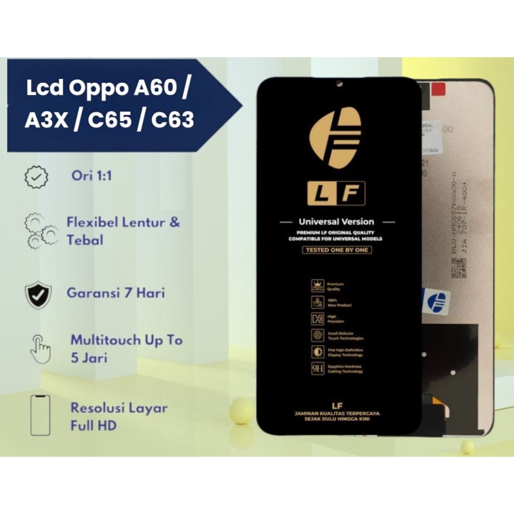 Jual LCD Oppo A60 / A3X / C65 4G 5G / C63/ 12x 5G / Lcd LF Fullset ...