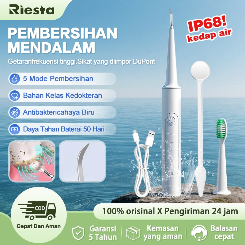 Jual Riesta 2 in 1 Pengukur ultrasonik Scaler Pembersih Karang Gigi ...