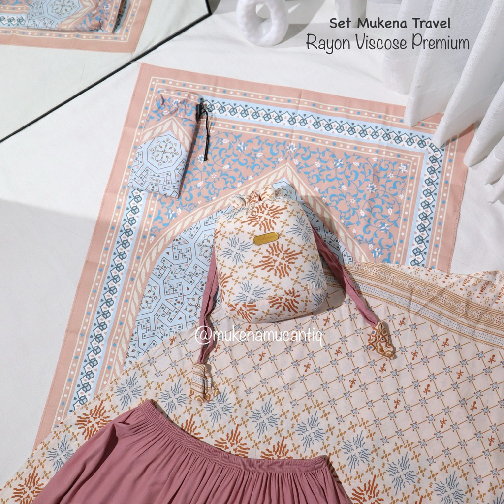 Jual Full Set Mukena Travel Dewasa Katun Rayon Premium 2in1 + Sajadah ...