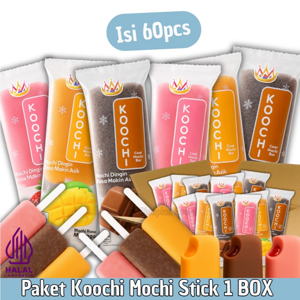 Jual KOOCHI MOCHI STIK 33g ISI 60 PCS – Mochi Isi Selai Lumer | 3 ...