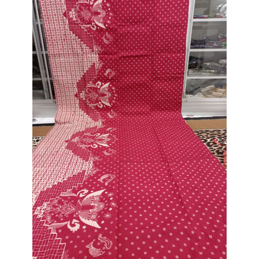 Jual Batik Printing Lamongan motif paduraksa bandeng lele | Shopee ...