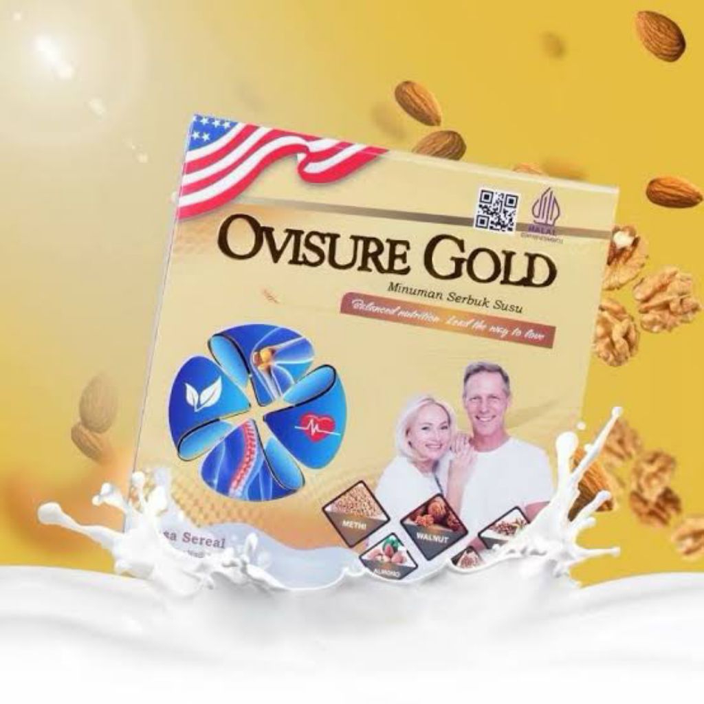 Jual 3 BOX NEW OVISURE GOLD PLUS MILK SUSU BUBUK VITAMIN NYERI SENDI ...