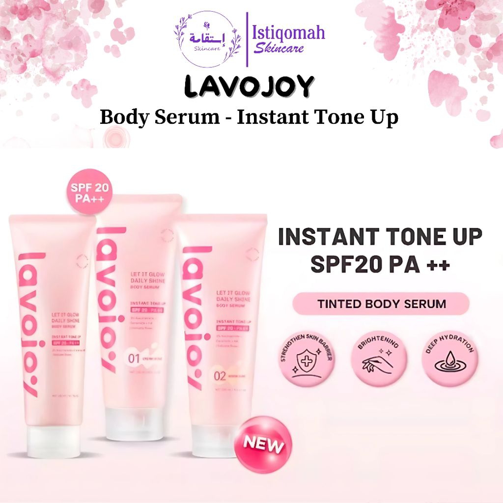 Jual [READY 01 & 02!!] Lavojoy Let It Glow Daily Shine Body Serum - Instant Tone Up SPF20 180ml ...