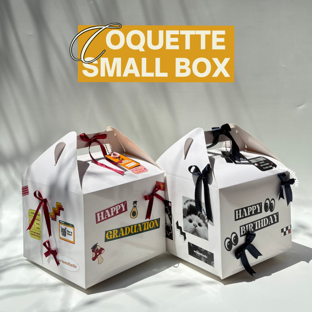 Jual [Coquette Small Box] Gable Box | Gift Box Birthday Graduation ...