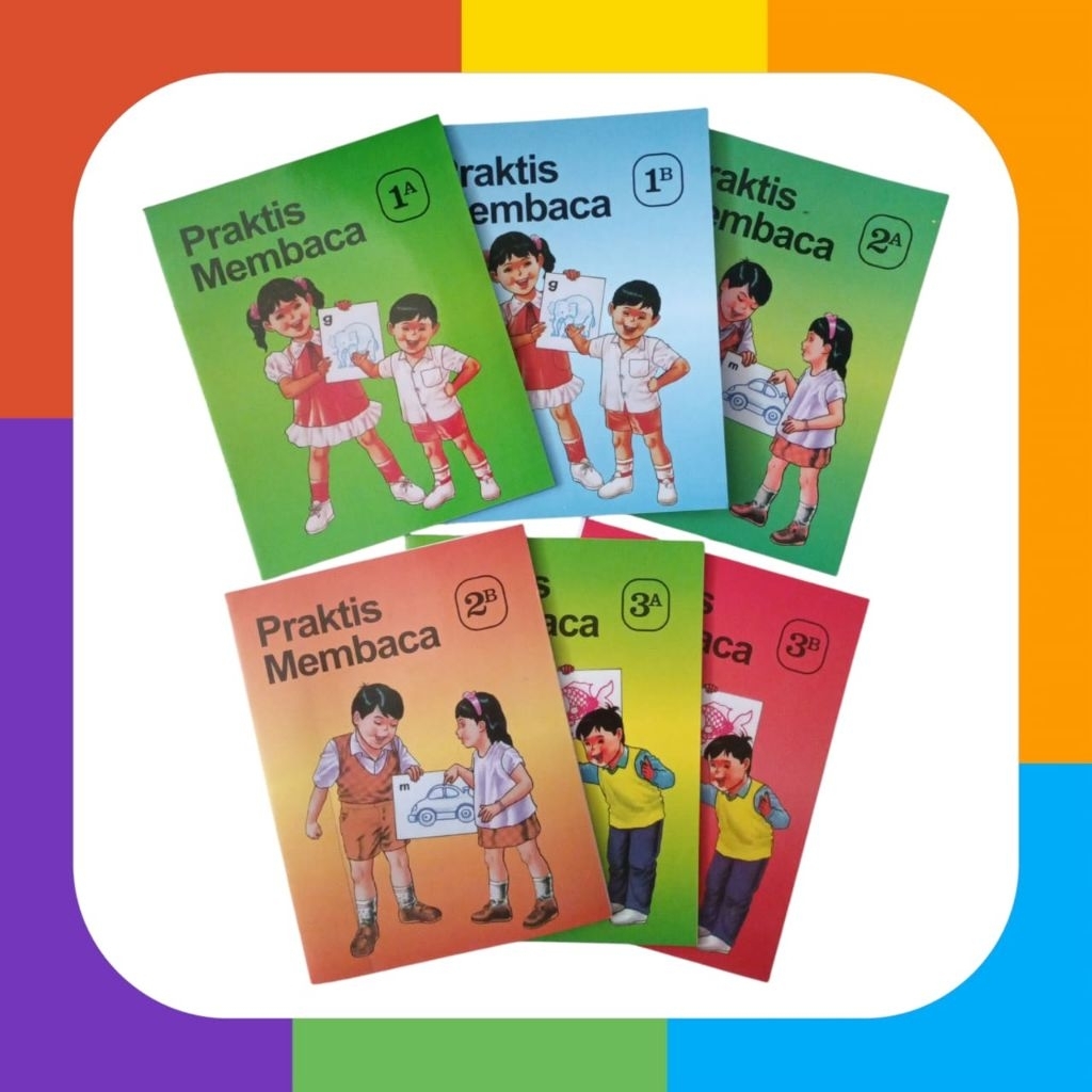 Jual praktis membaca gambar berwarna 1A 1B 2A 2B 3A 3B | Shopee Indonesia