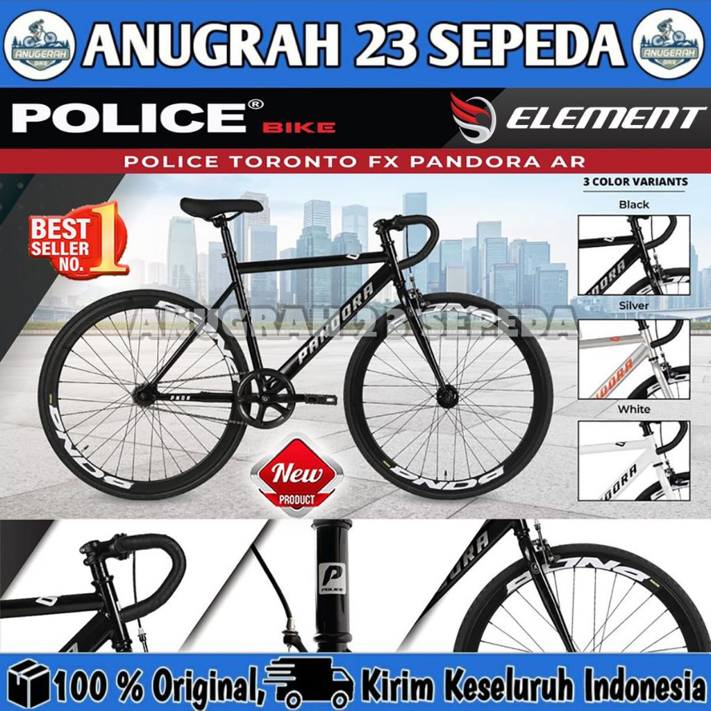 Jual SEPEDA FIXIE 700C POLICE TORONTO FX PANDORA AR 700C DOLTRAP ...