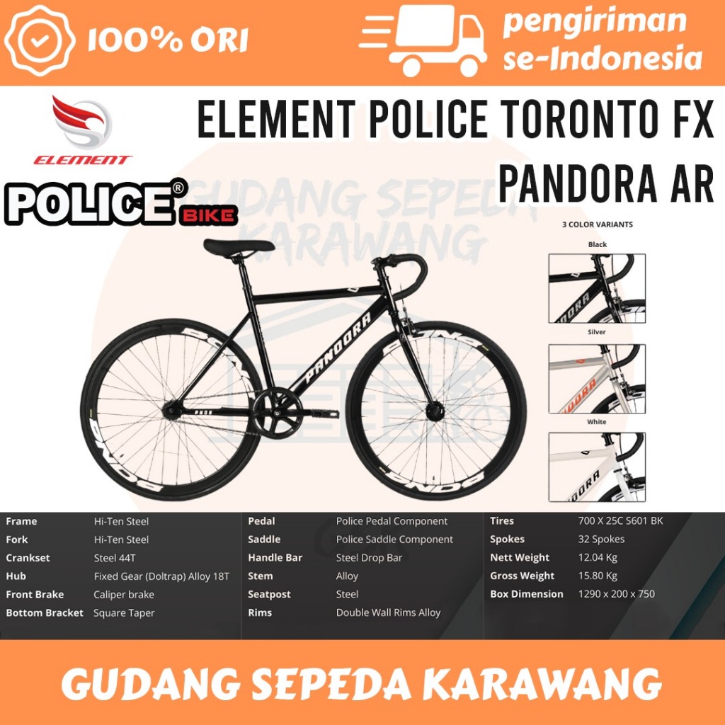 Jual Sepeda Pixie Element Pandora AR Rem Doltrap dan U Brake Sepeda ...