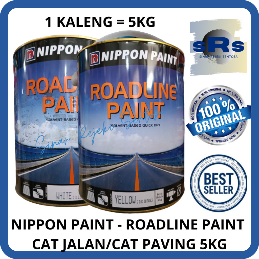 Jual NIPPON PAINT - ROADLINE PAINT/CAT MARKA JALAN/CAT PAVING 5KG PUTIH ...