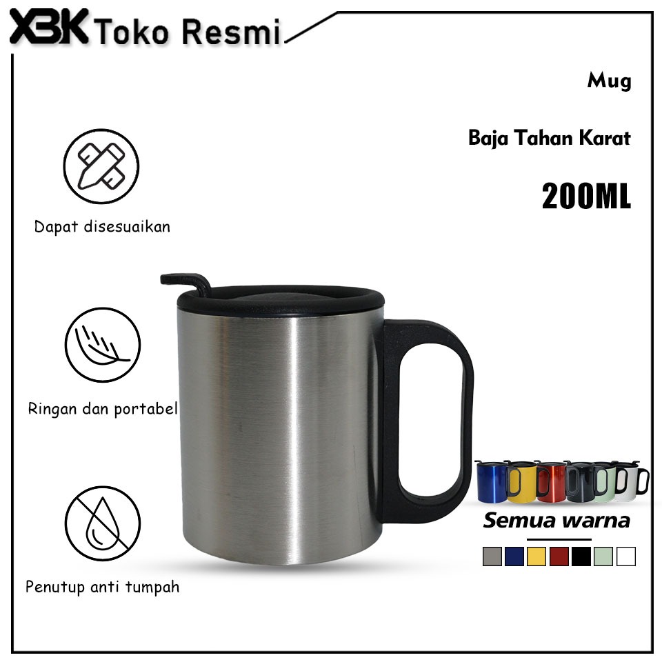 Jual [XBK]Tumbler viral 2025 | Mug | Stainless Steel 200ML | Dengan ...