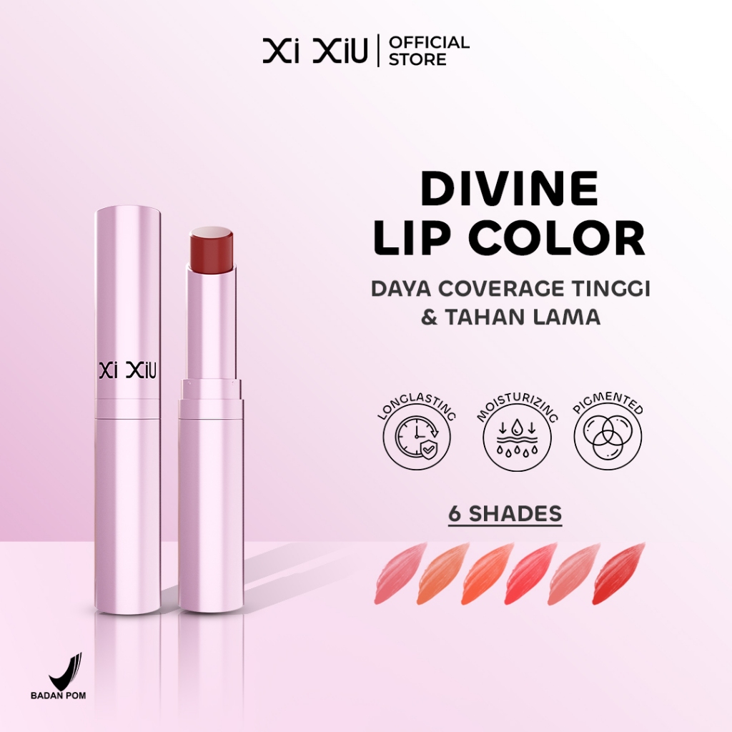 Jual Xi XiU DIVINE LIP COLOR | Lipstick Tinted Balm tahan lama tidak ...