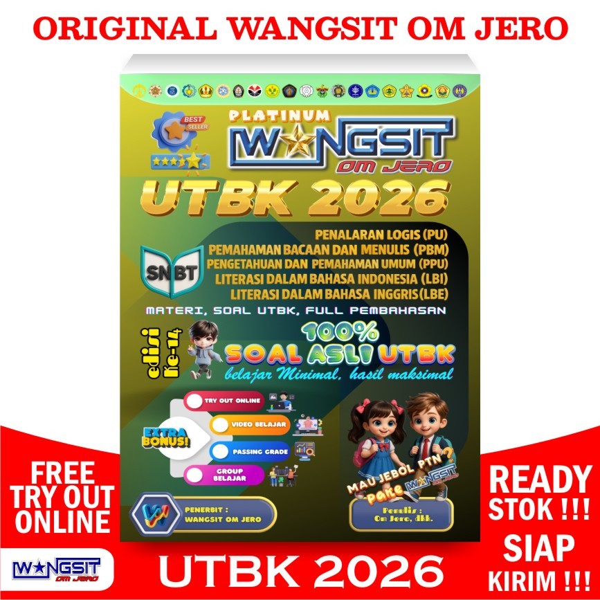 Jual Buku Wangsit Om Jero UTBK SNBT 2026 - PENALARAN LOGIS PBM PPU LBI ...