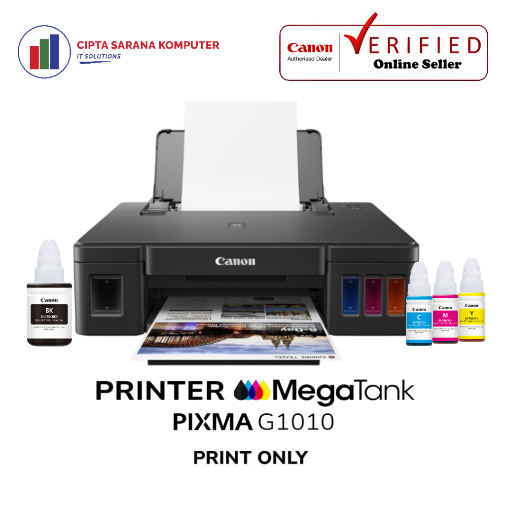 Jual Printer Canon Ink Tank G 1010 Single Function A4 Printer InkTank ...