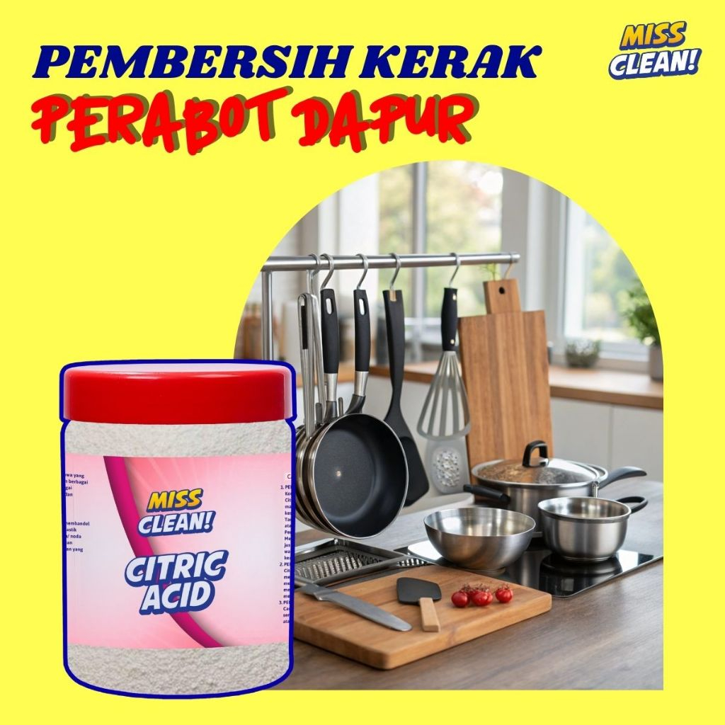 Jual Miss Clean Biang Citrun pembersih perabot dapur teko kemasan 300gr ...