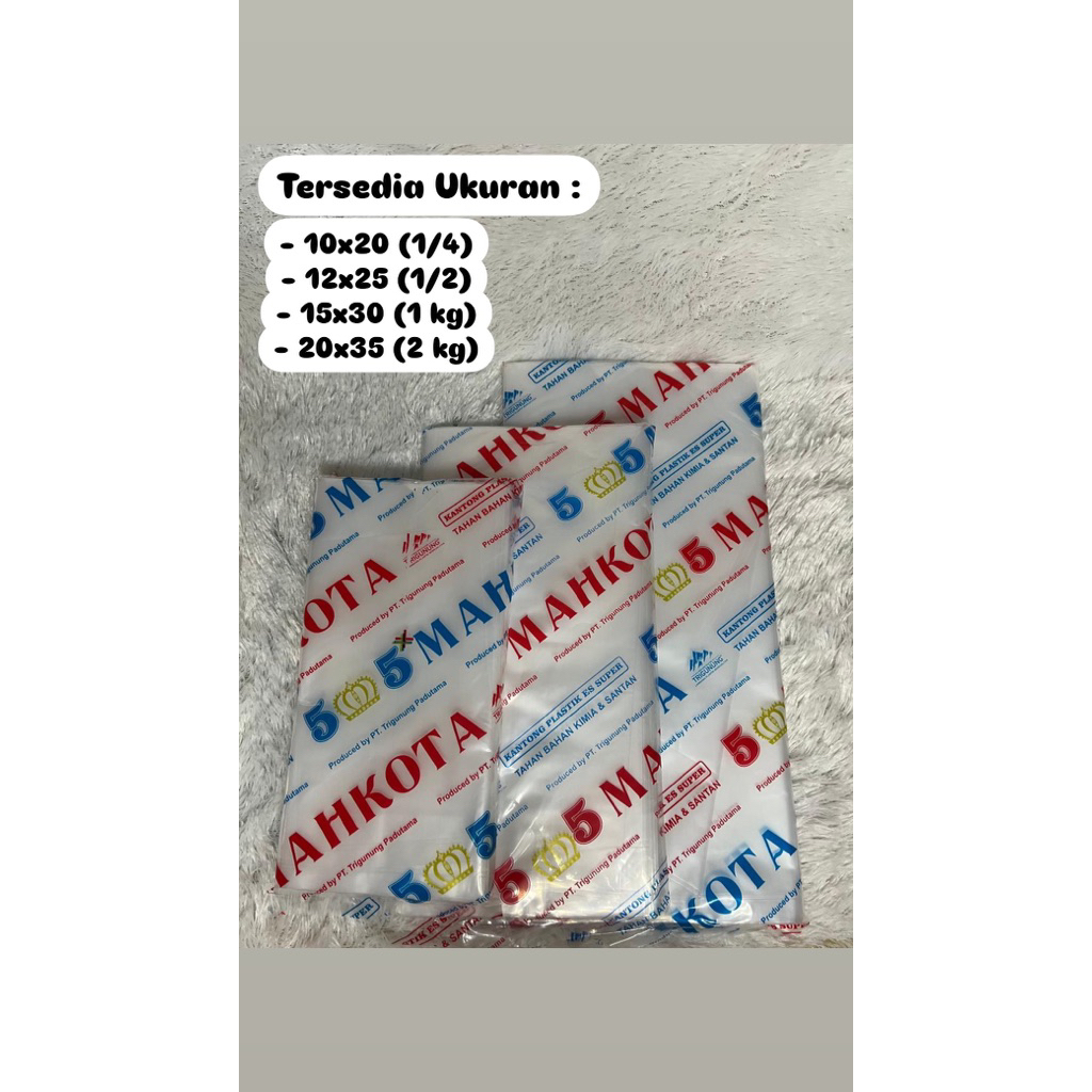 Jual (200 gram) Plastik Es / Plastik PE / Plastik Kiloan / Plastik Es ...
