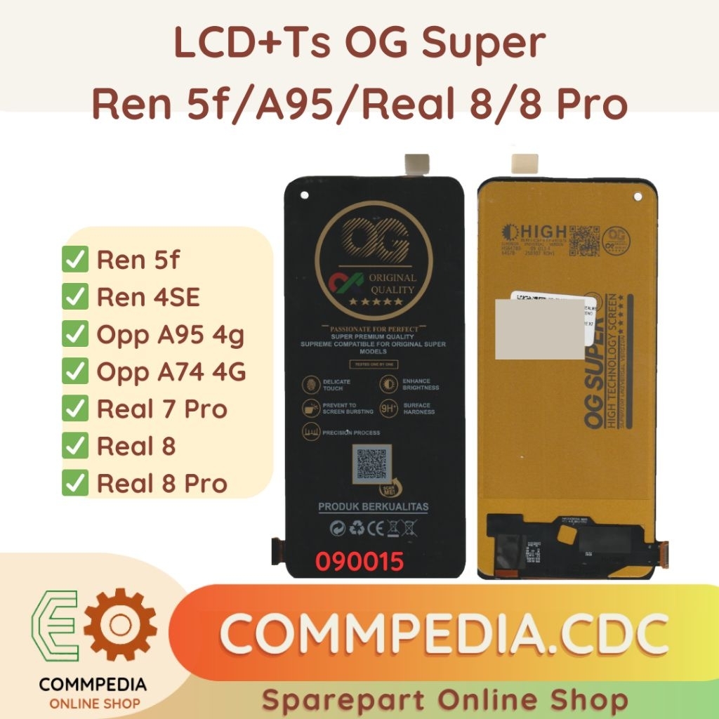 Jual LCD+Ts Ren 5f/Ren 4SE/Opp A95 4G/Opp A74 4G/Real 7 Pro/Real 8/Real ...
