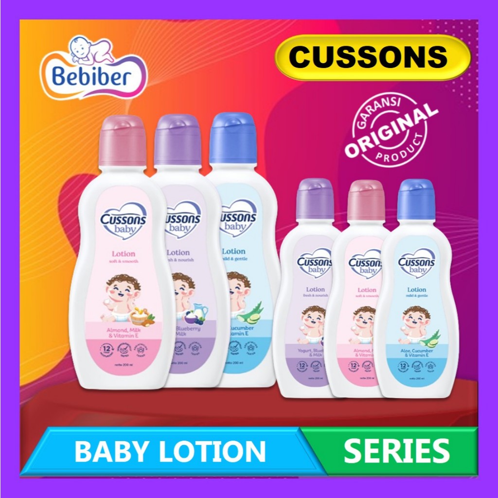 Jual Cussons Baby Body Lotion 200ml & 100ml - Lotion Badan Bayi ...