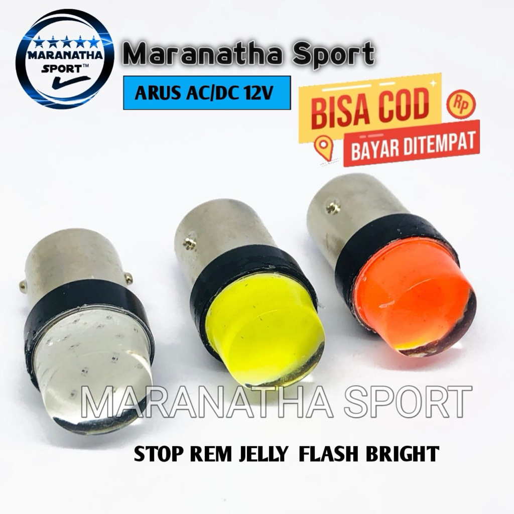 Jual LAMPU LED REM MOTOR MOBIL GEL JELLY SUPERBRIGHT Bayonet 2 PIN ...