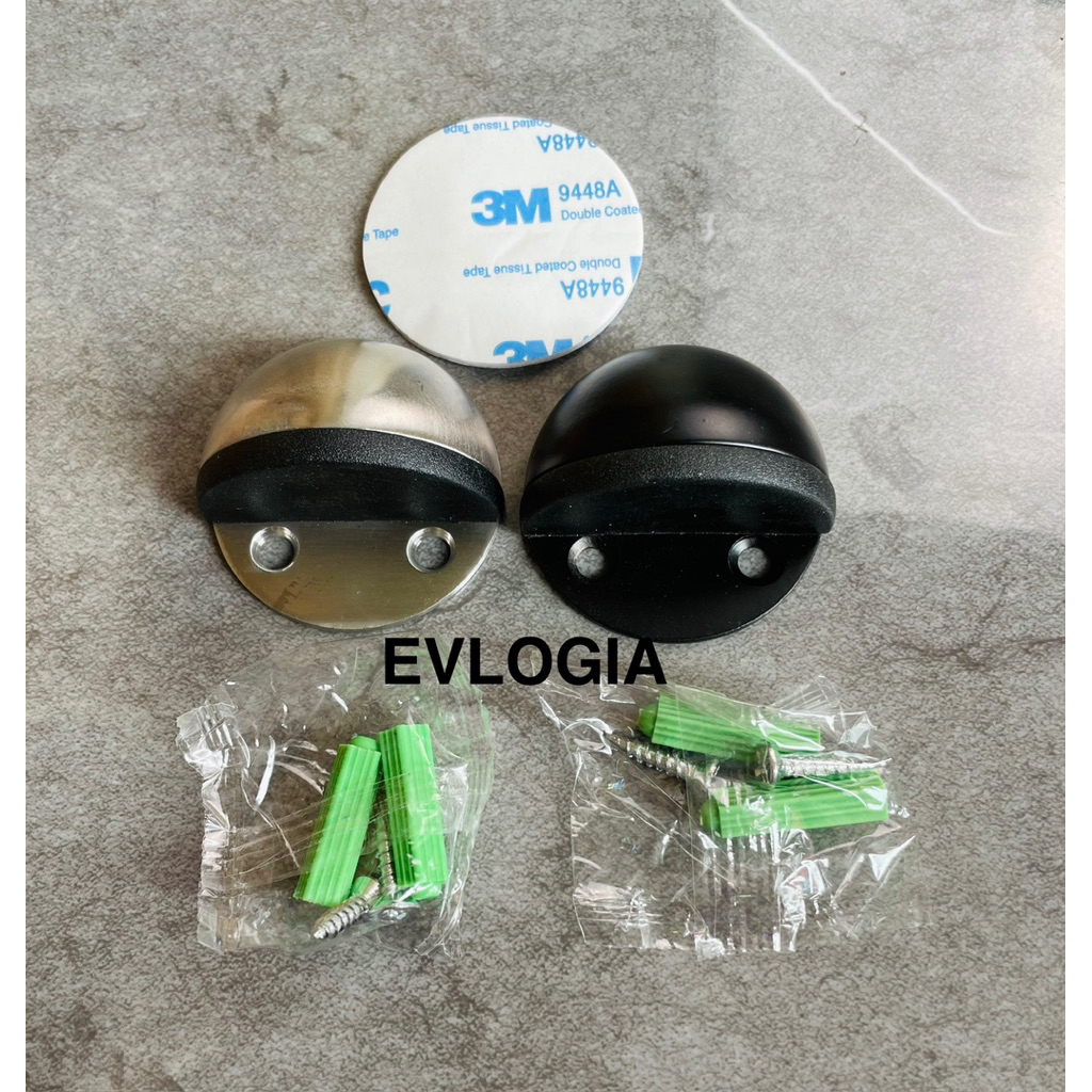 Jual Door Stopper Bulat Stainless Penahan Pintu Bulat Keong Door Stop ...