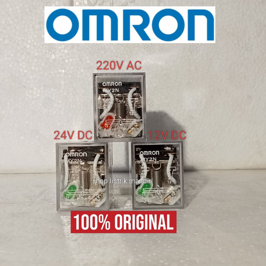 Jual relay omron MY2 MY2N 12V DC 5A 8kaki original | Shopee Indonesia
