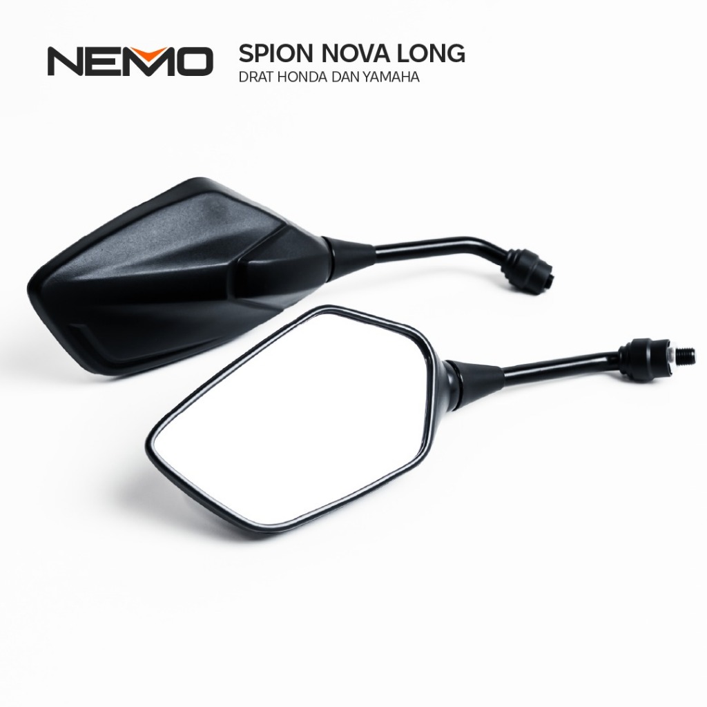 Jual Spion Motor NEMO 1372 NOVA Long – Kaca Cembung Drat Honda & Yamaha ...